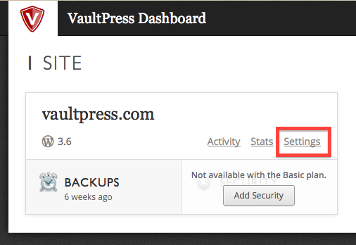 Bluehost FTP | VaultPress | Help